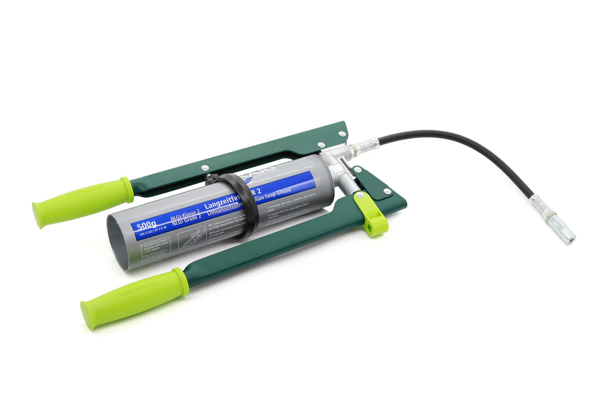 Pressol Two Hand Grease Gun Green G1/8 500g for Kajo screw cartridges ...