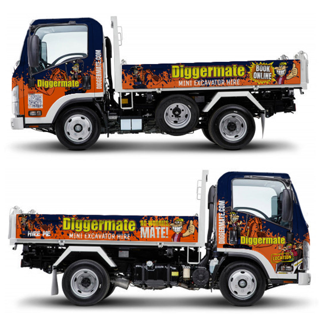 Customized 3T Tipper Truck Vehicle Sticker Pack - Full Wrap ...